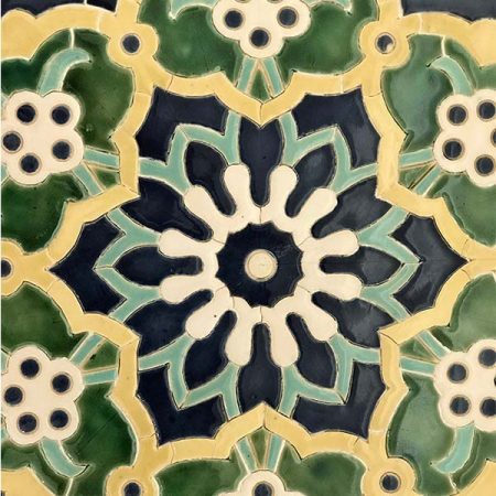 Unique Mosaic Star Tile With Versatile And Colourful Design