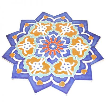 Unique Mosaic Star Tile With Versatile And Colourful Design