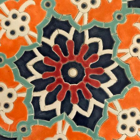 Unique Mosaic Star Tile With Versatile And Colourful Design